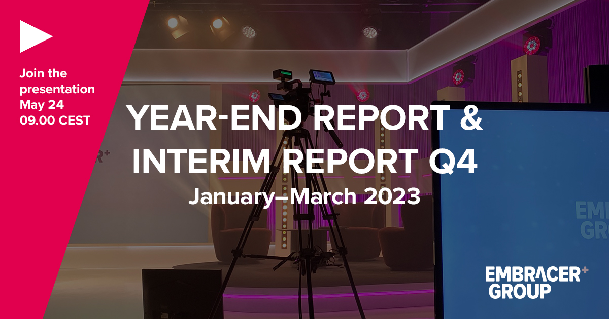 Invitation to presentation of Embracer Group’s Q4 and Year-end report - Embracer Group